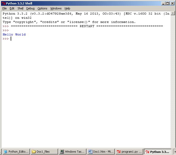 Creating And Running A Python 2 Or Python 3 Program Using The IDLE